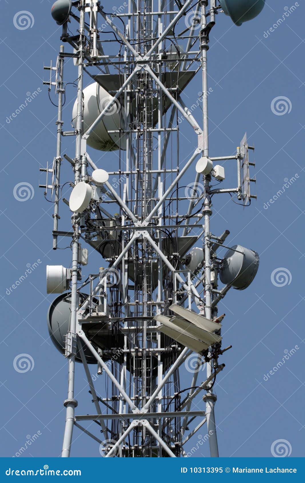 Radio Tower stock image. Image of urban, structure, communication ...