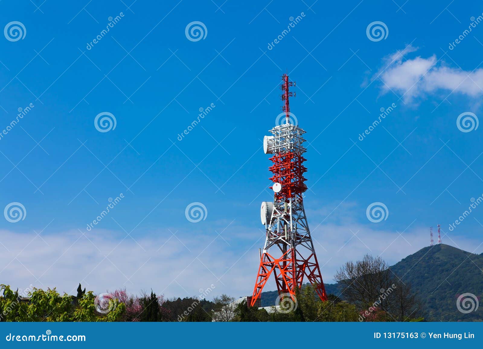Radio Tower stock image. Image of orange, broadcast, concept - 13175163