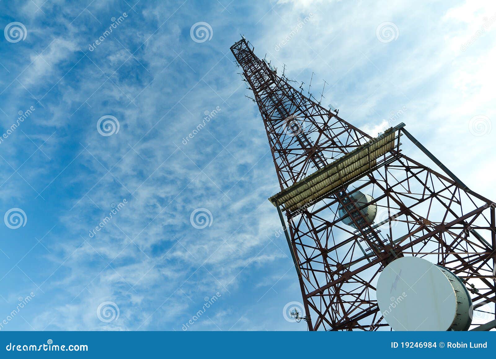 Radio tower stock photo. Image of construction, broadcasting - 19246984