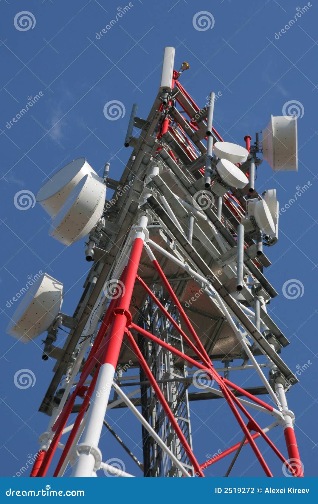 Radio Tower With Sky Background. Stock Image | CartoonDealer.com #53457739
