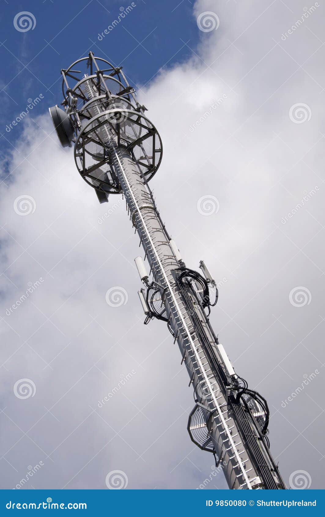Radio Tower for Communications Stock Photo - Image of broadcast, mobile ...