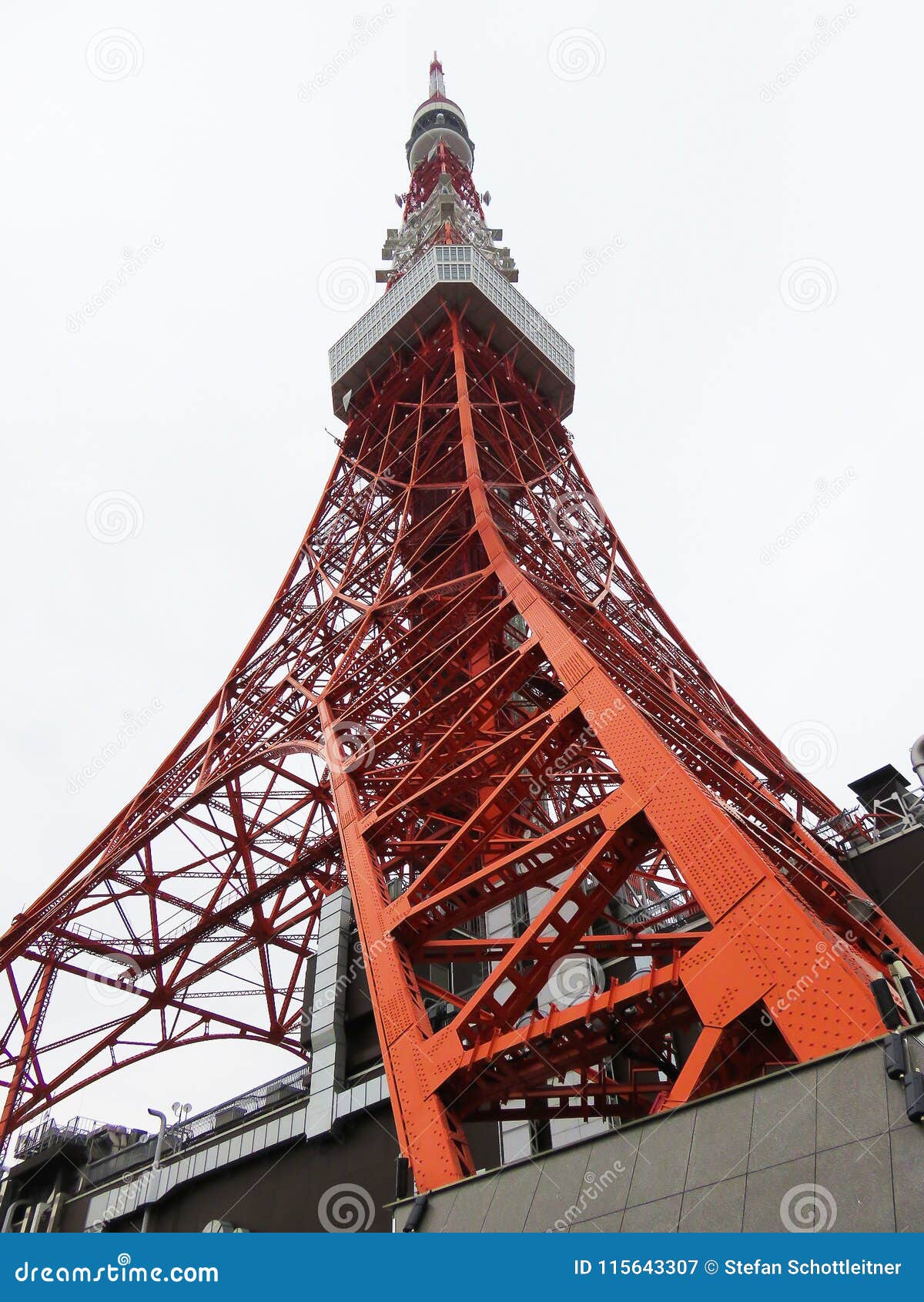 A Radio Tower in Tokyo City Stock Image - Image of equipment, isolated ...