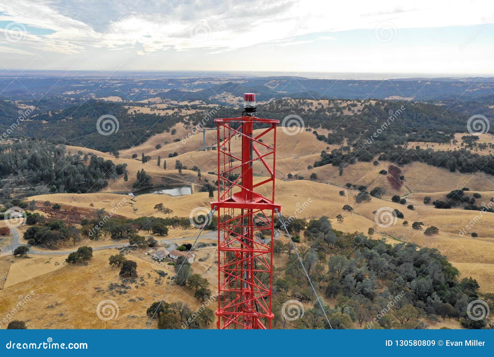 Radio tower top stock image. Image of equipment, industrial - 130580809