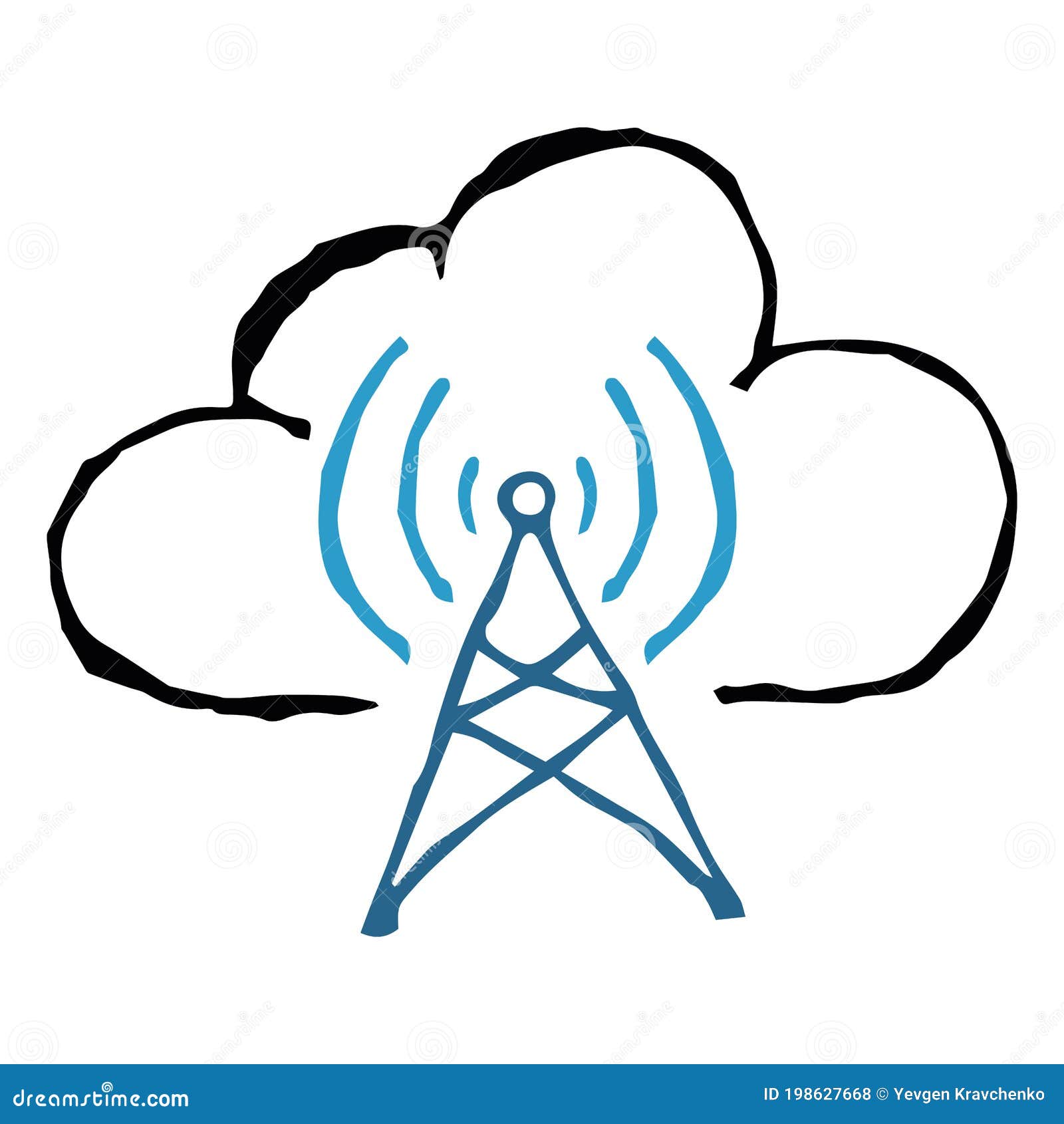 Radio Antenna Tower Drawing