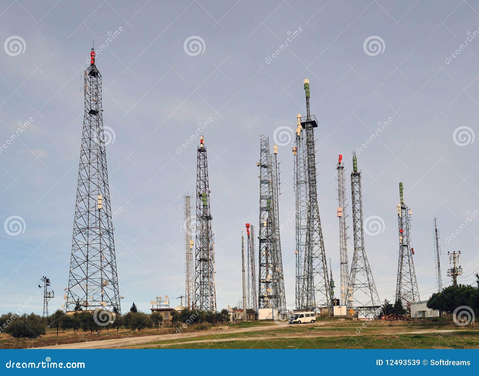 Radio Towers Royalty-Free Stock Photography | CartoonDealer.com #44335763