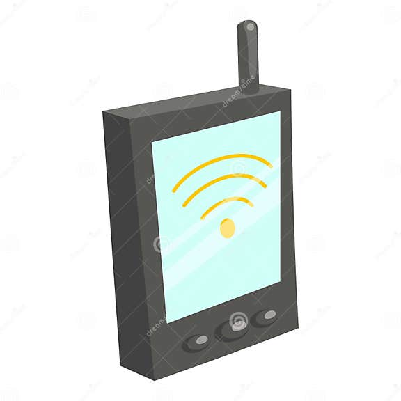 Radio Transmitter Icon, Cartoon Style Stock Vector - Illustration of ...