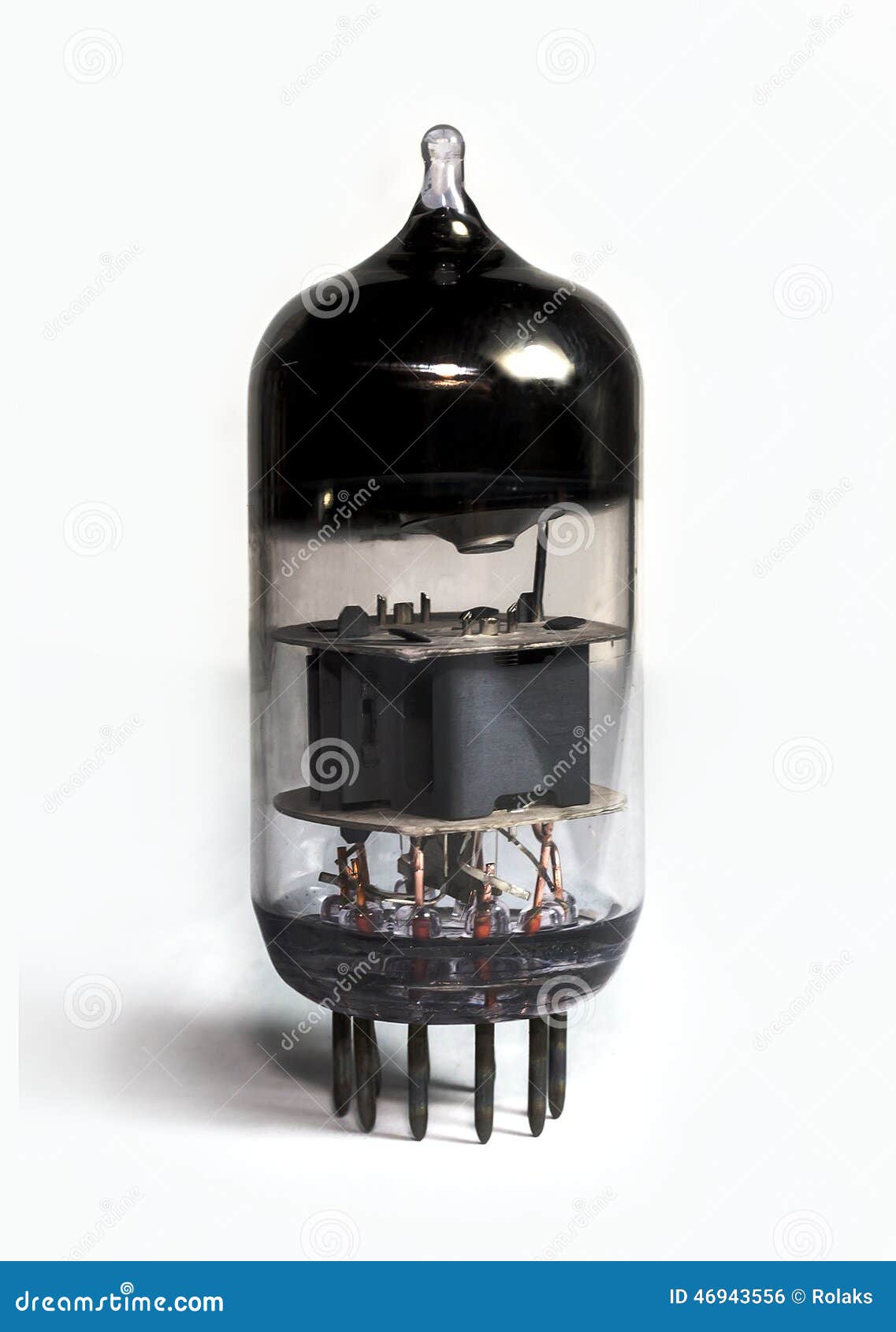 Radio tube stock photo. Image of component, obsolete - 46943556