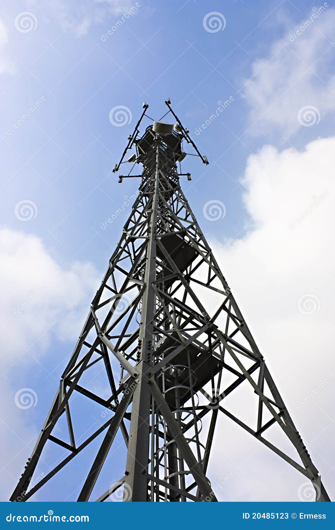 Radio tv repeater stock image. Image of antenna, high - 20485123