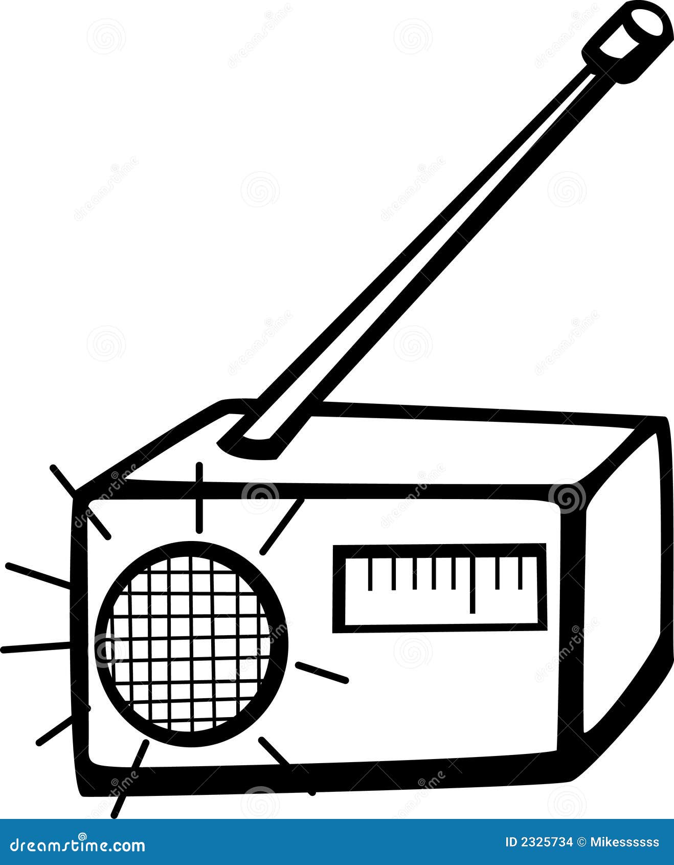 Radio vector illustration stock vector. Illustration of entertainment ...