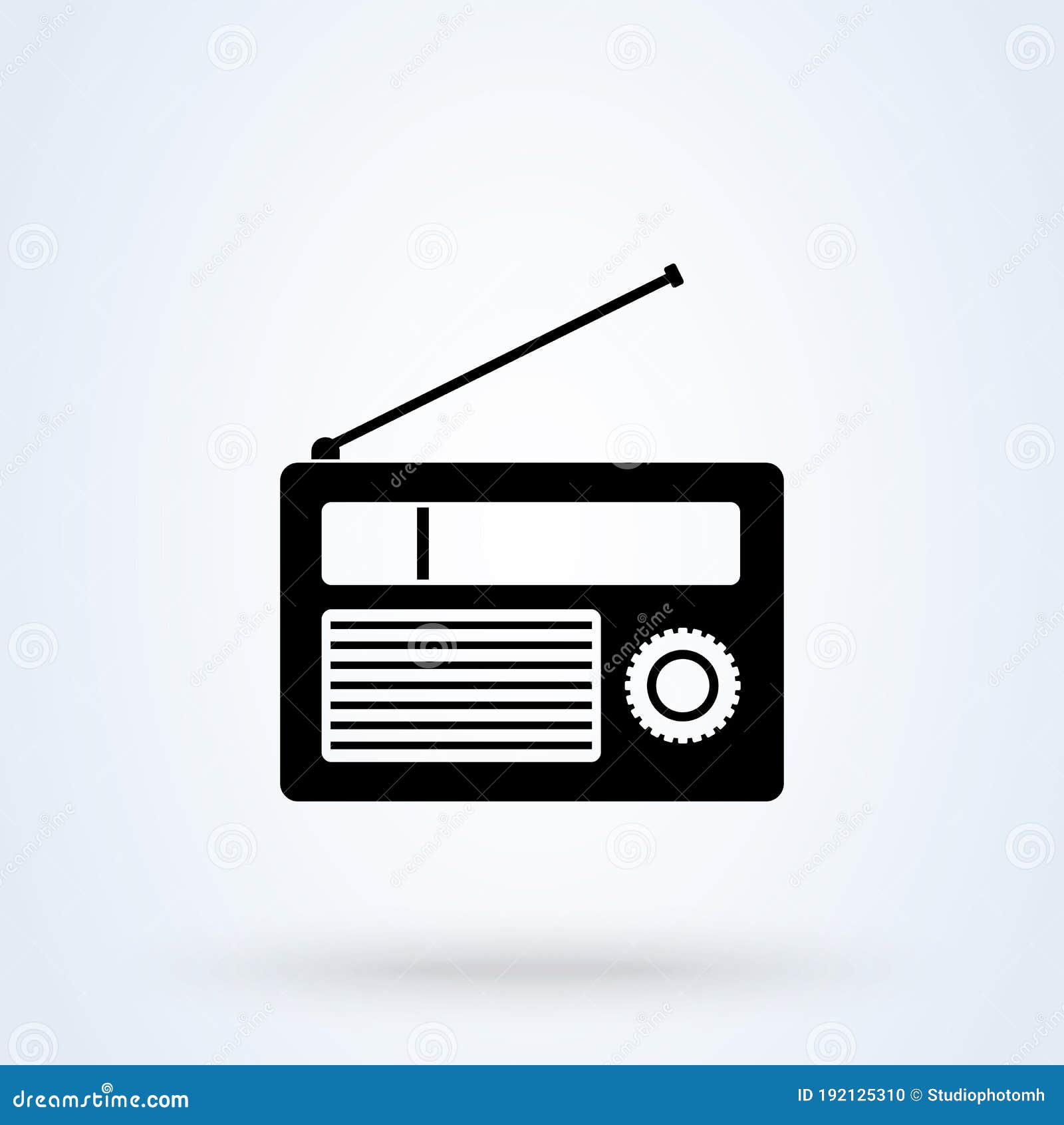 Radio. Vector Simple Modern Icon Design Illustration Stock Vector ...