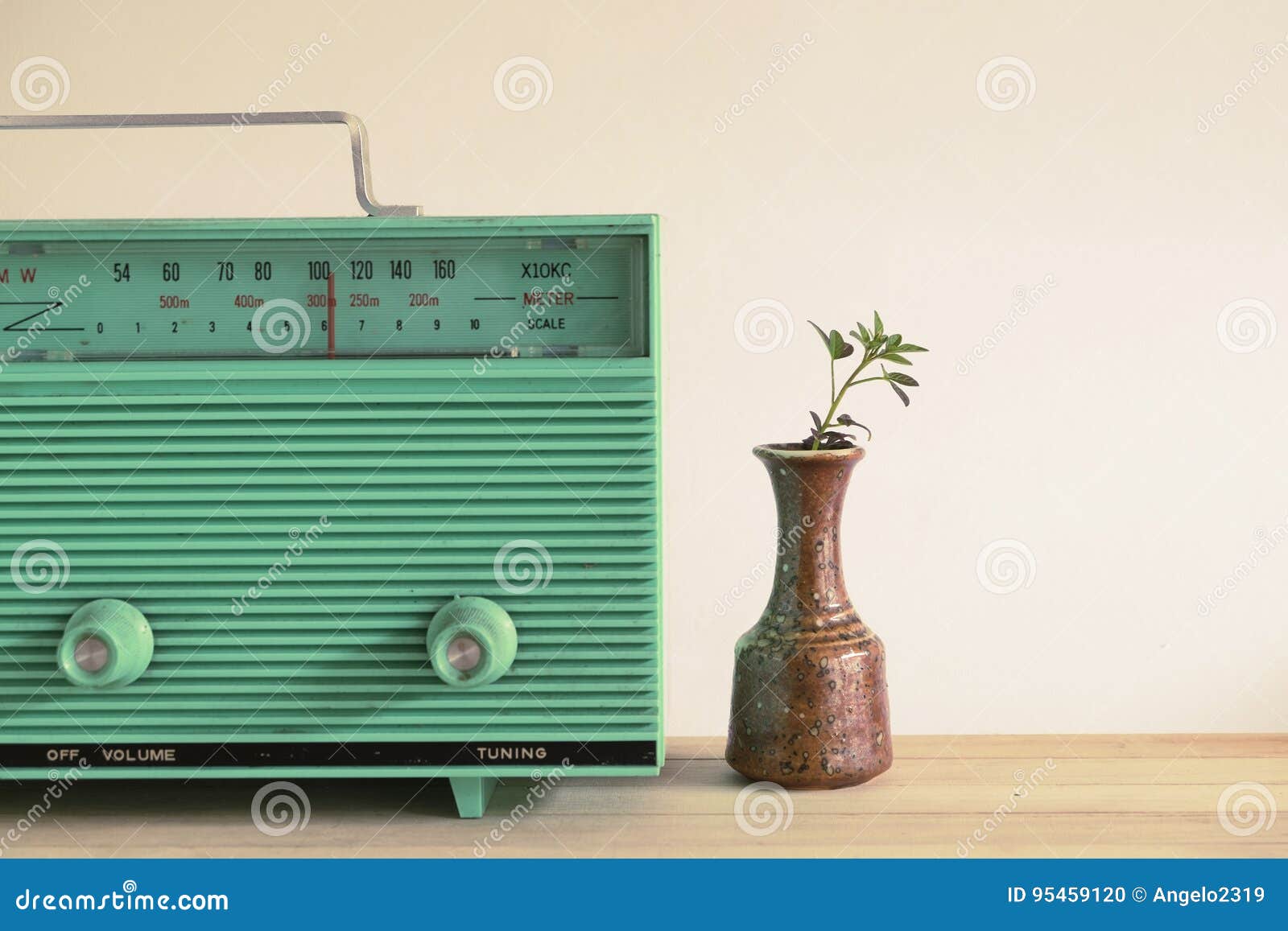Radio Vintage Style stock photo. Image of redio, tuner - 95459120