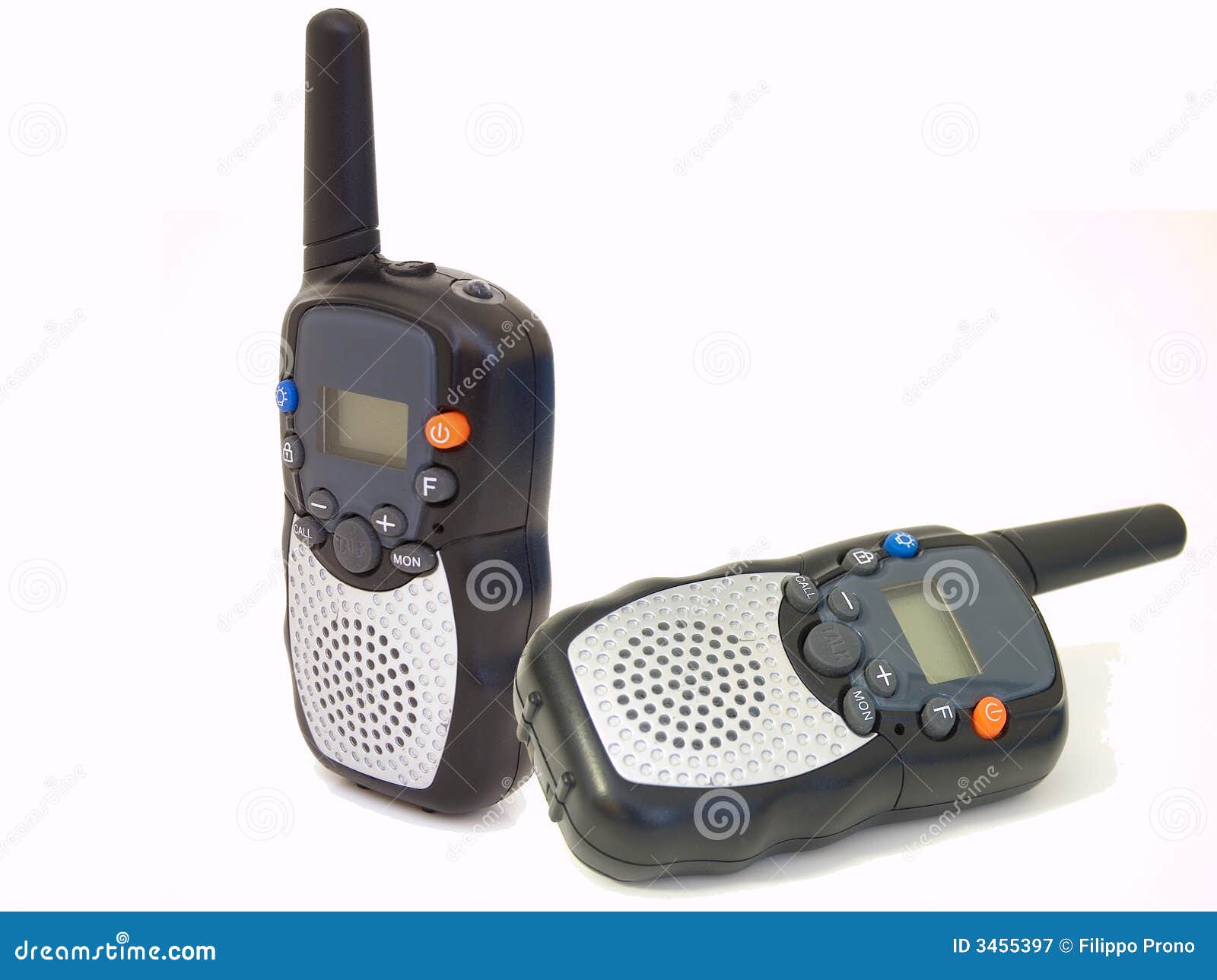 Radio walkie talkie pair stock image. Image of channel - 3455397