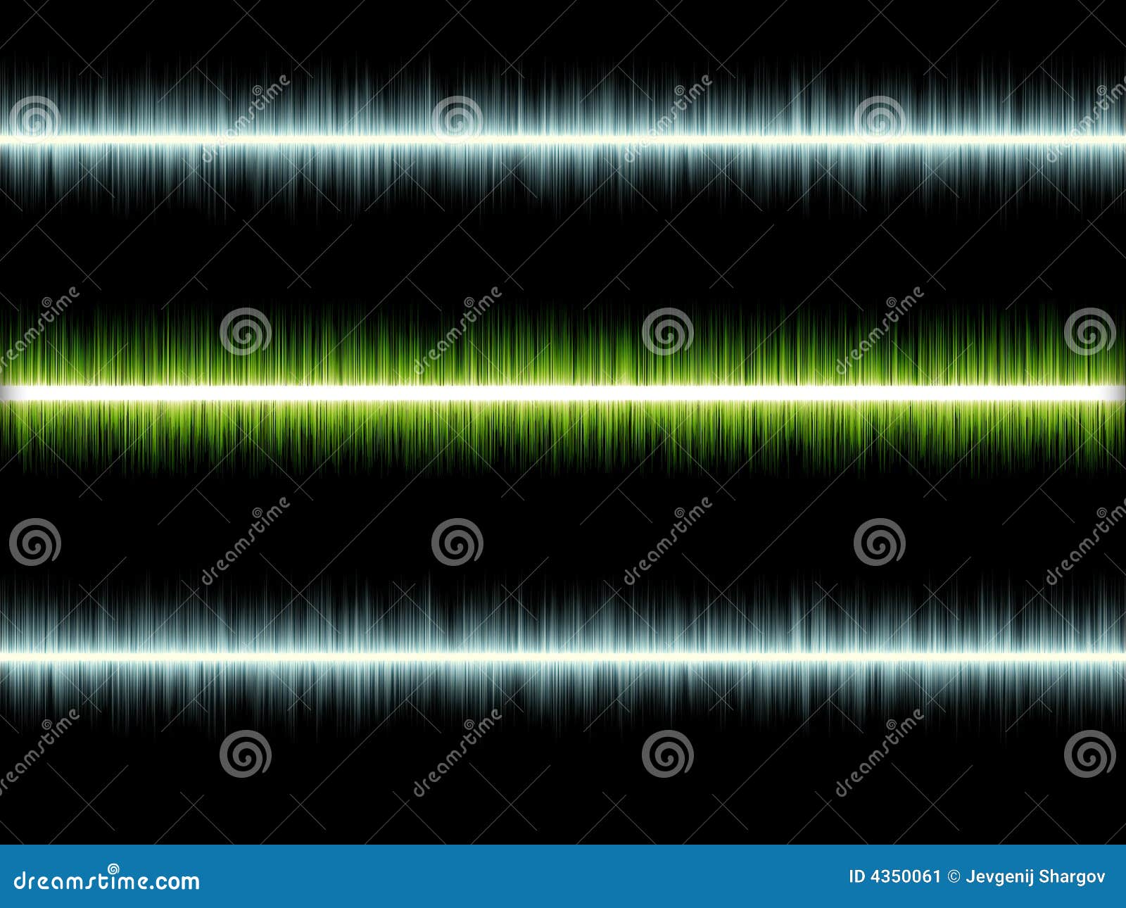 Radio Wave Spectrum Icon Set. Frequency Audio Waveform, Volume Level ...
