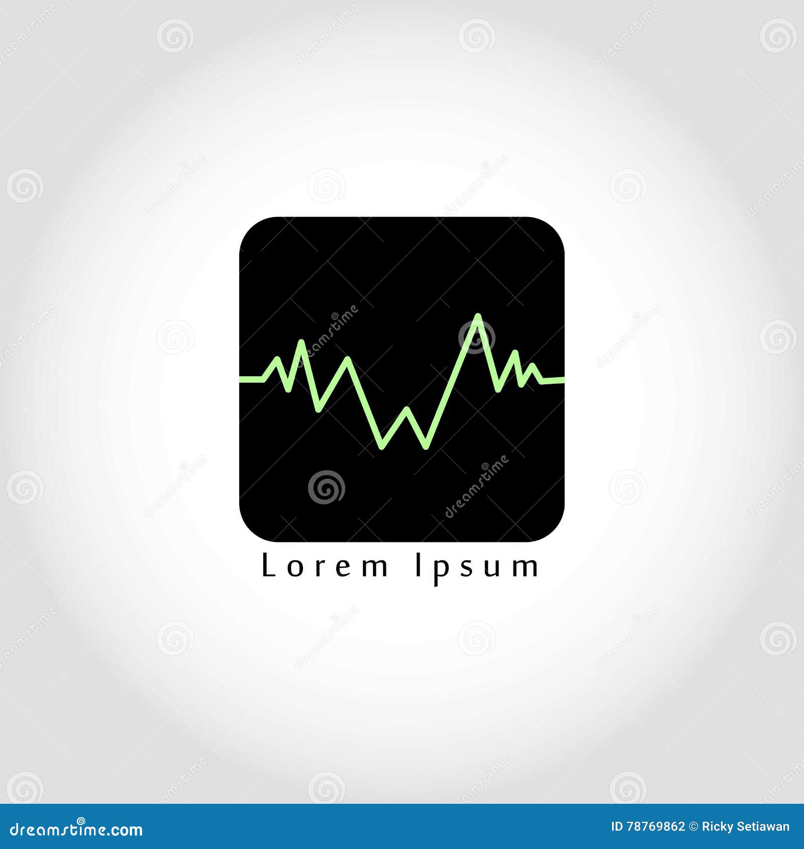 Radio Wave Logo stock illustration. Illustration of wave - 78769862