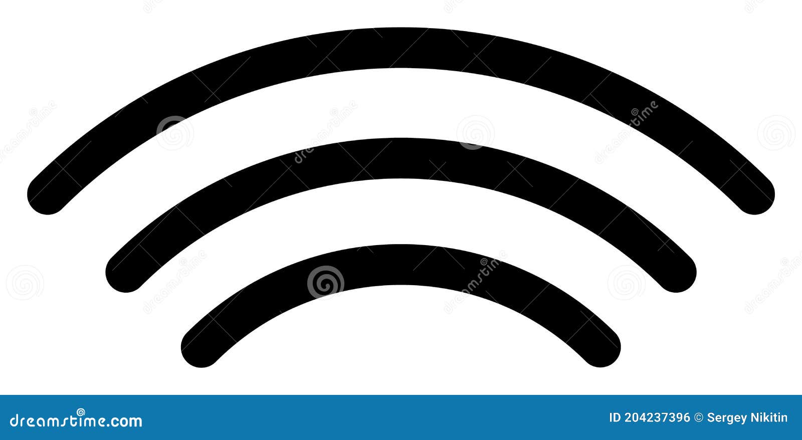Radio Waves Flat Icon Vector Stock Vector - Illustration of network ...