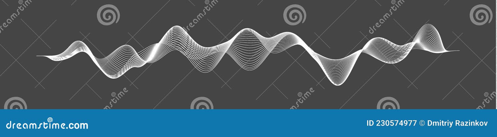 Radio Waves Vector. Radio Frequency Identification. Wireless ...