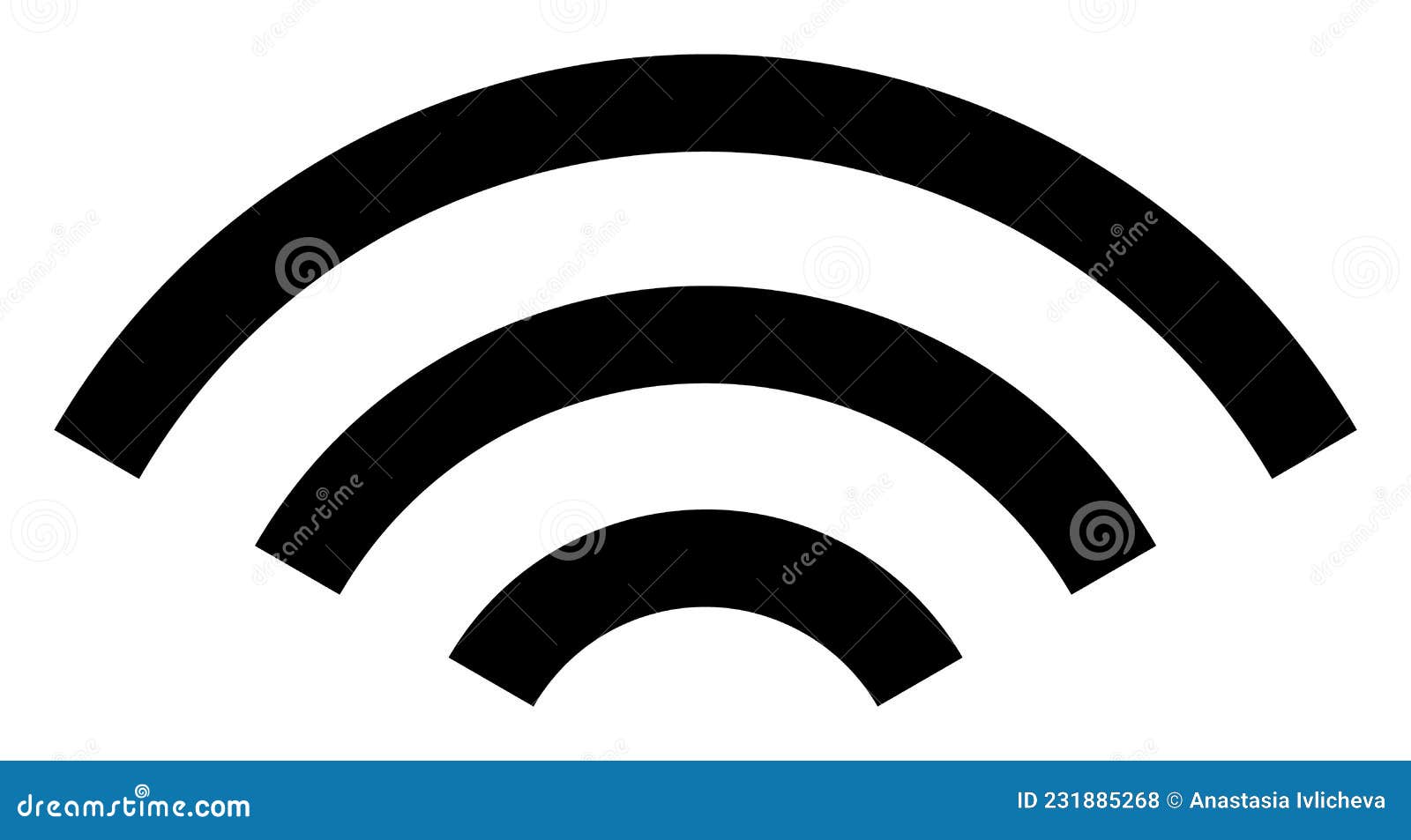 Radio Waves - Vector Icon Illustration Stock Vector - Illustration of ...