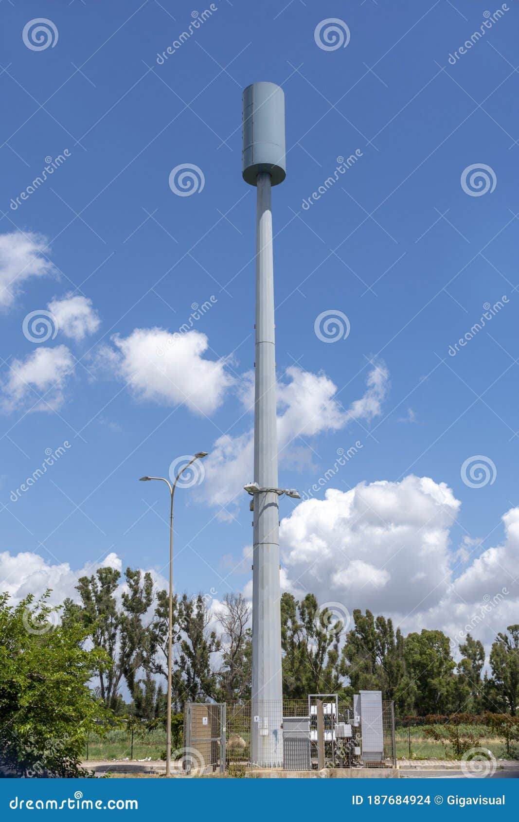 Radio wireless antennas stock photo. Image of station - 187684924