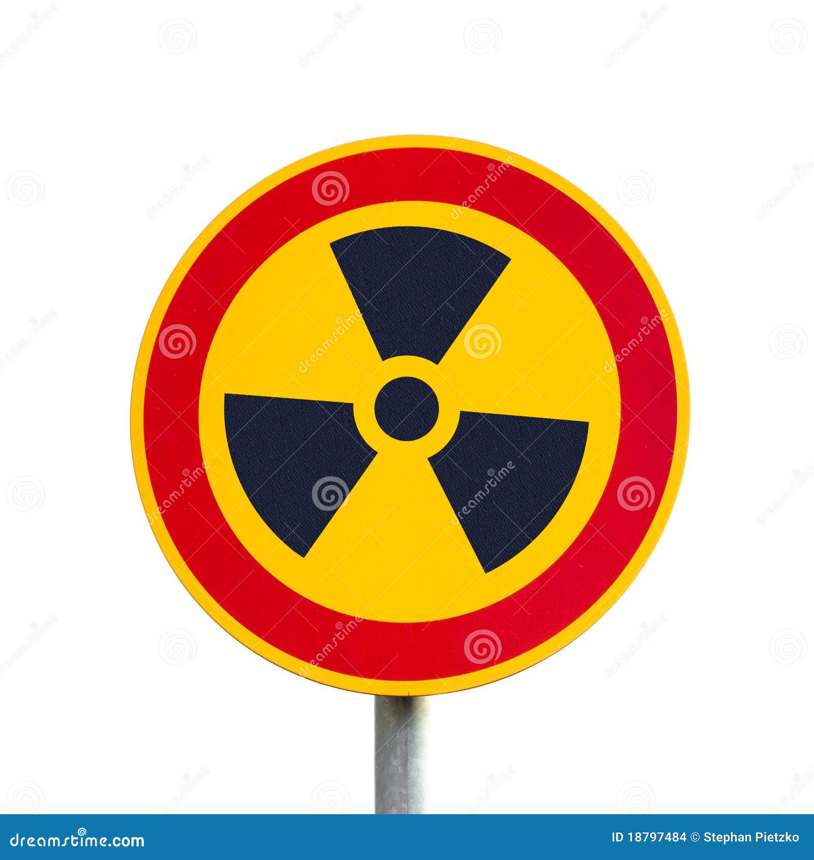 Radioactief Geïsoleerde Teken, Stock Foto - Image of radioactief, zwart ...