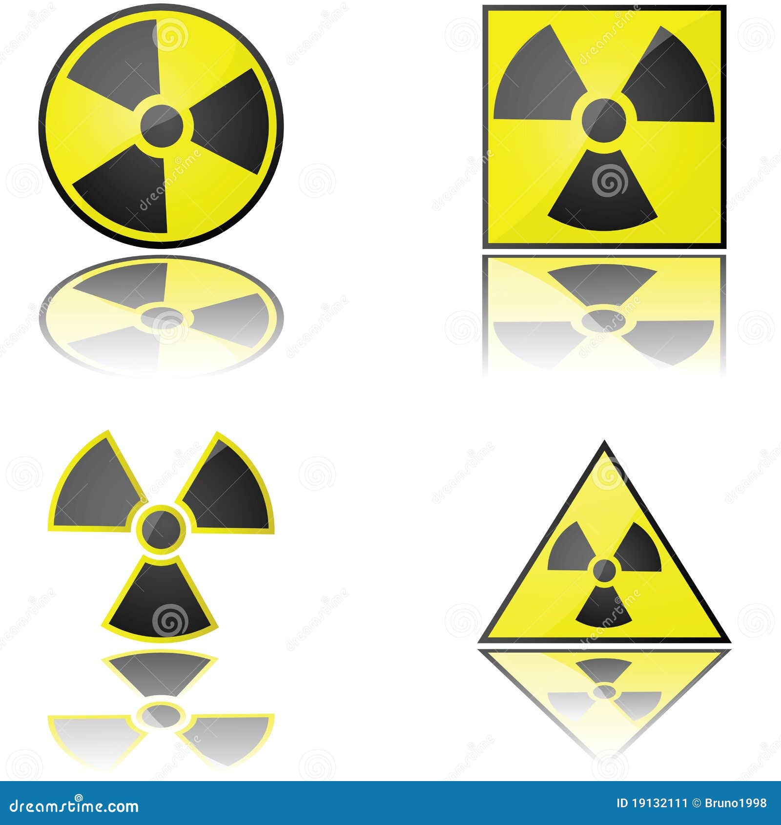 Radioactive stock vector. Illustration of graphic, vector - 19132111