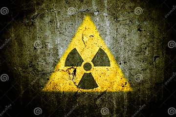 Radioactive Atomic Nuclear Ionizing Radiation Danger Warning Symbol in ...