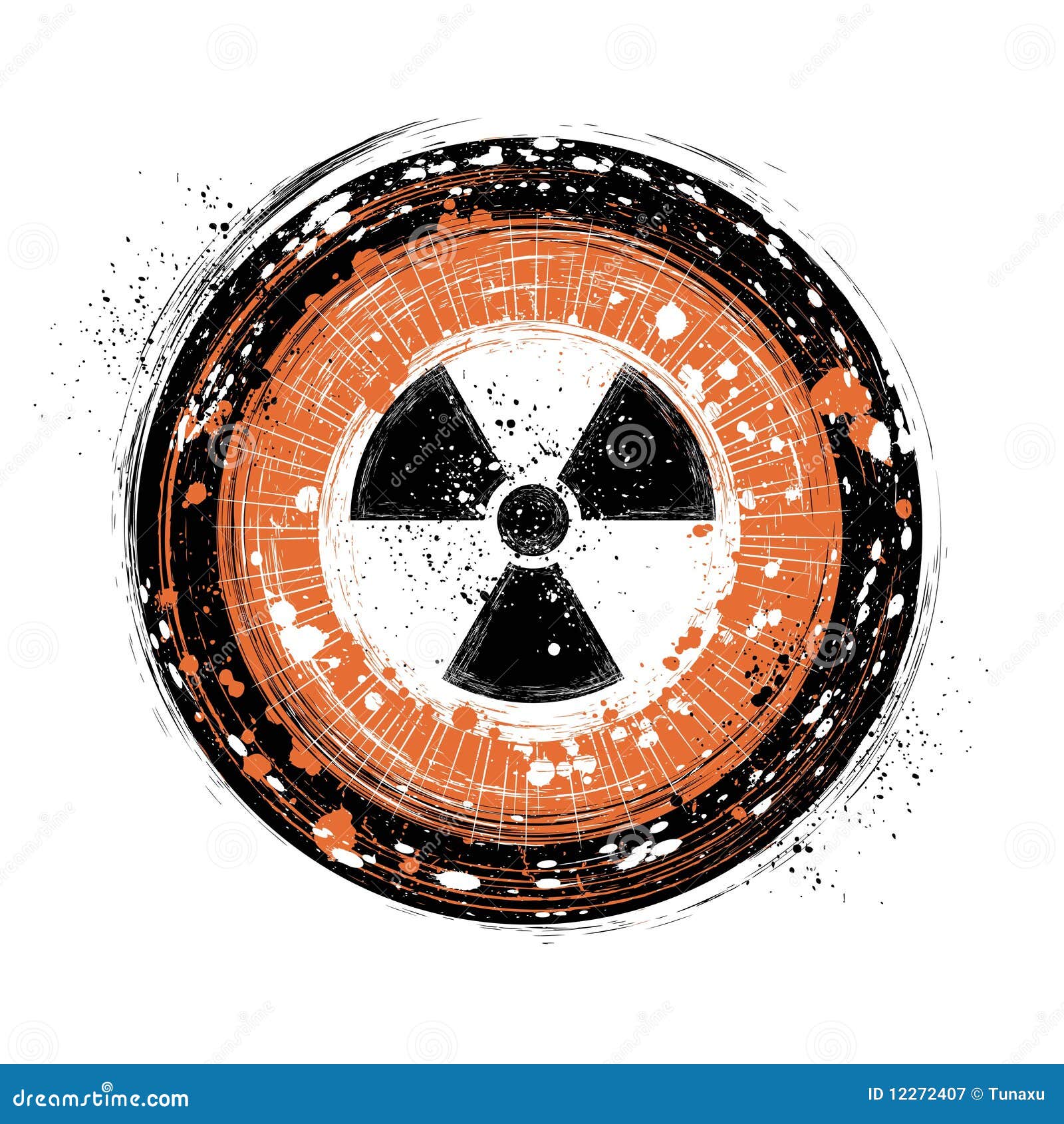 Radioactive background stock vector. Illustration of decor - 12272407
