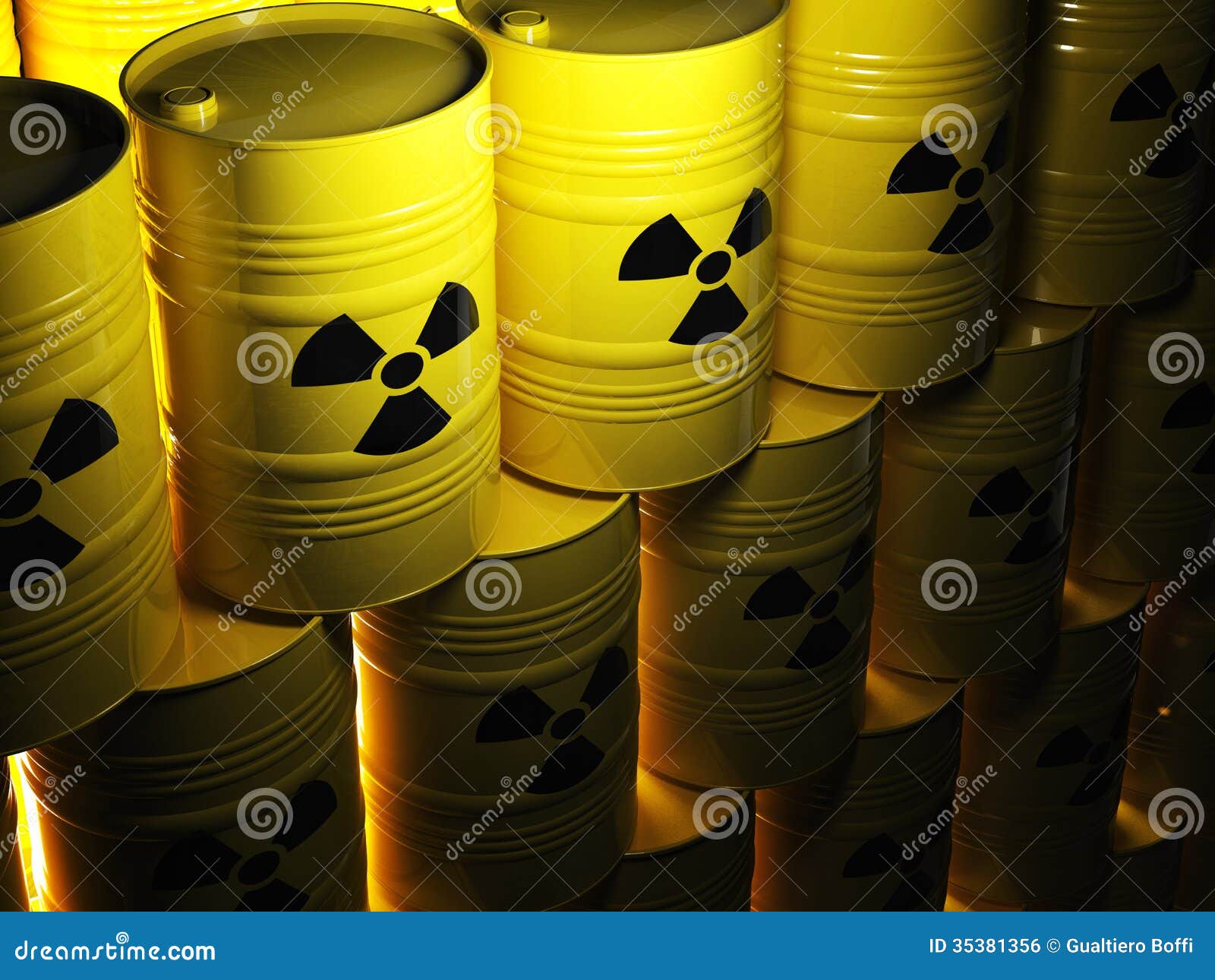 Radioactive barrel stock illustration. Illustration of caution - 35381356