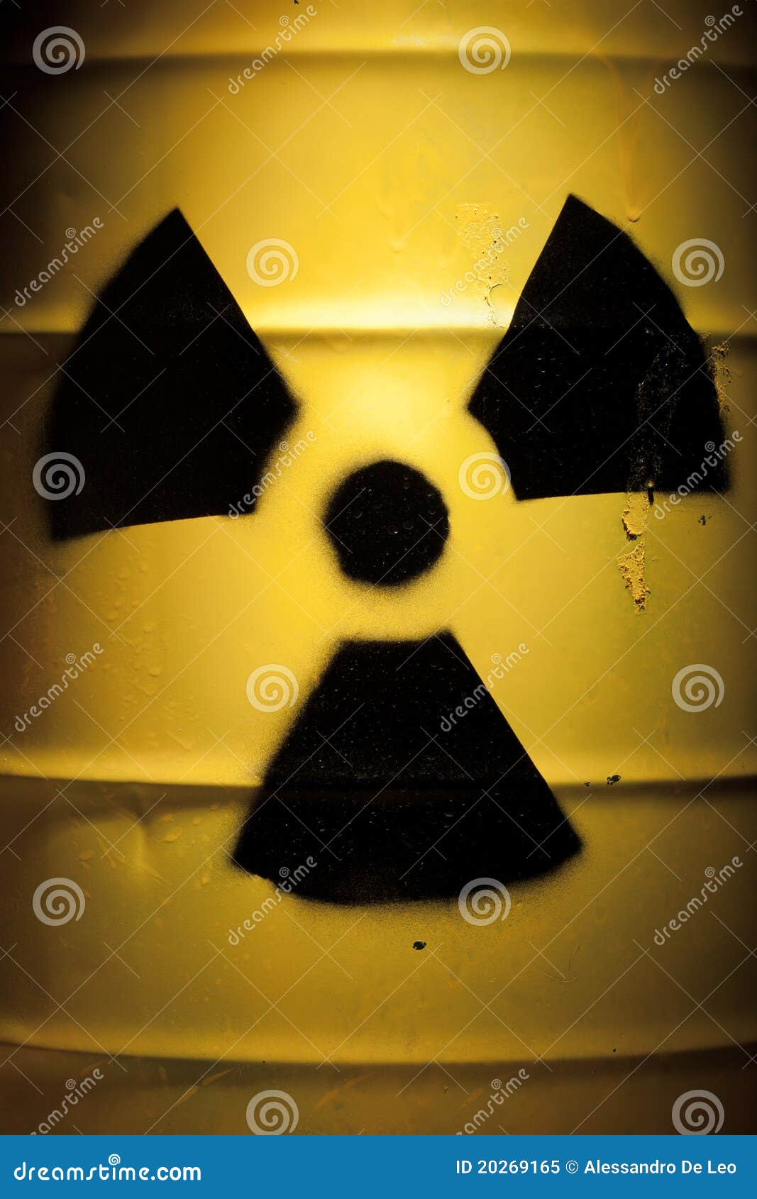 Radioactive Barrel with Nuclear Sign Stock Image - Image of atomic ...