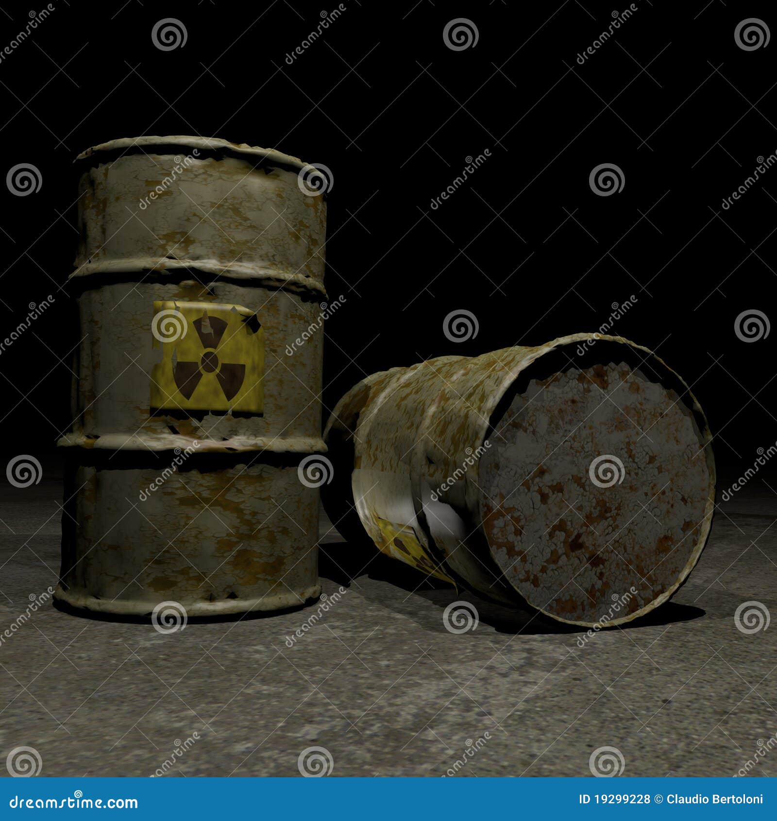 Radioactive barrels stock illustration. Illustration of recycle - 19299228