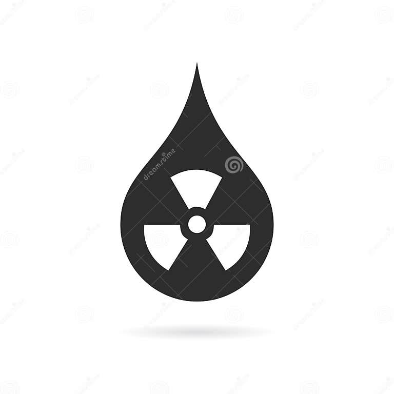 Radioactive Black Rain Vector Icon Stock Vector - Illustration of ...