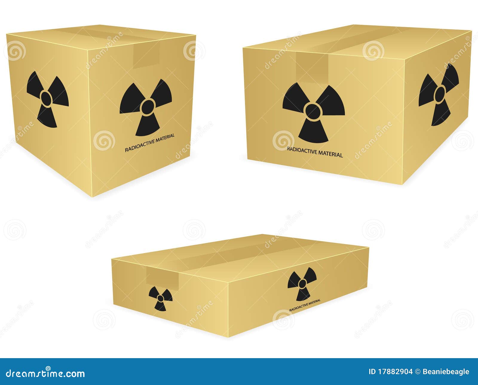 Radioactive Box Icons Stock Images - Image: 17882904