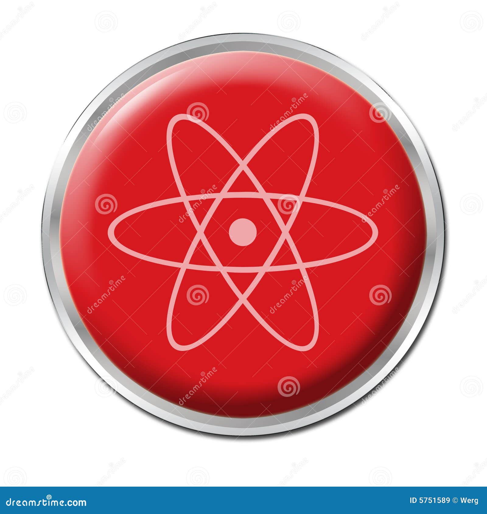 Radioactive Button stock illustration. Illustration of push - 5751589