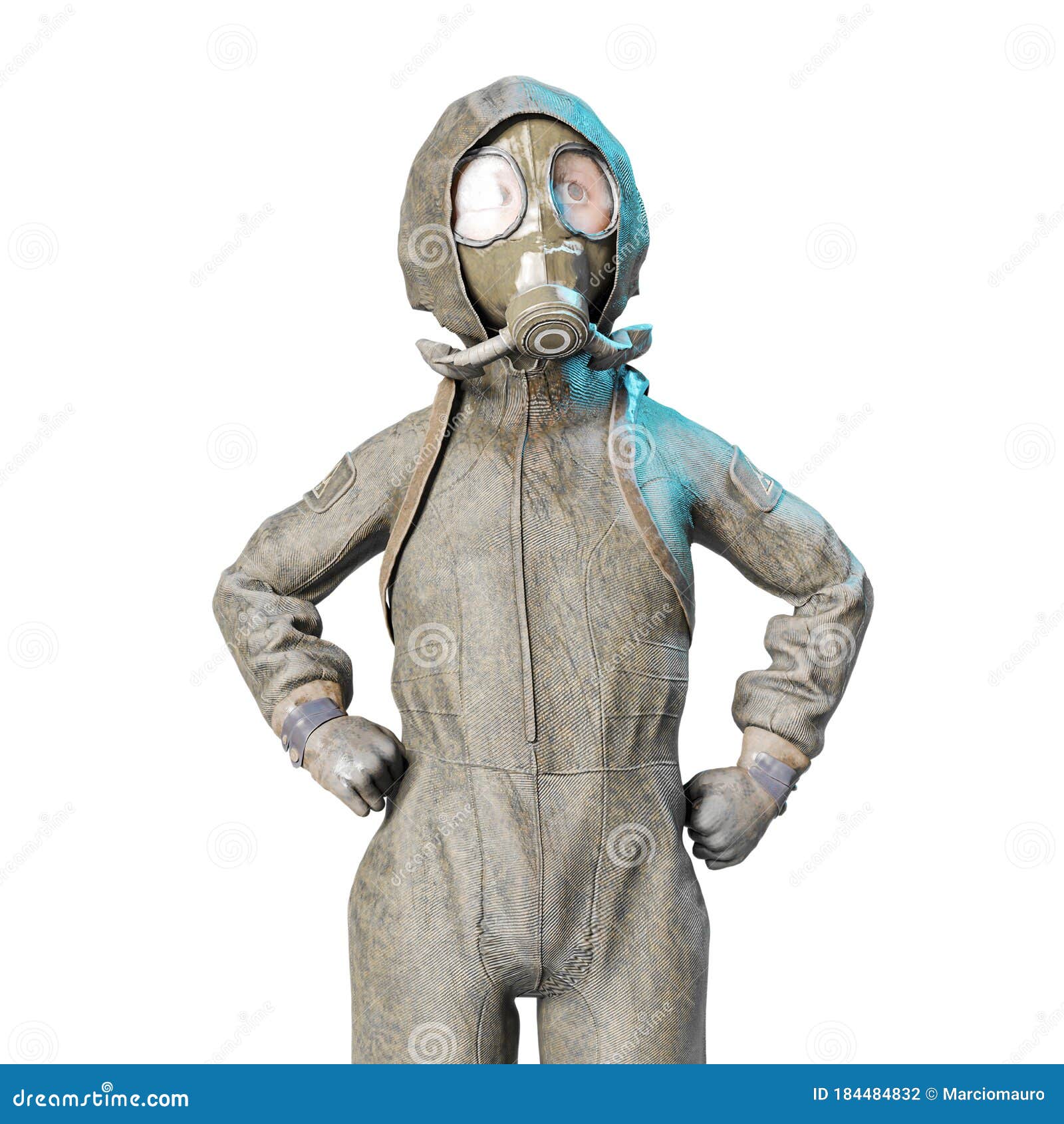 Radioactive Cartoon in White Background Stock Illustration ...