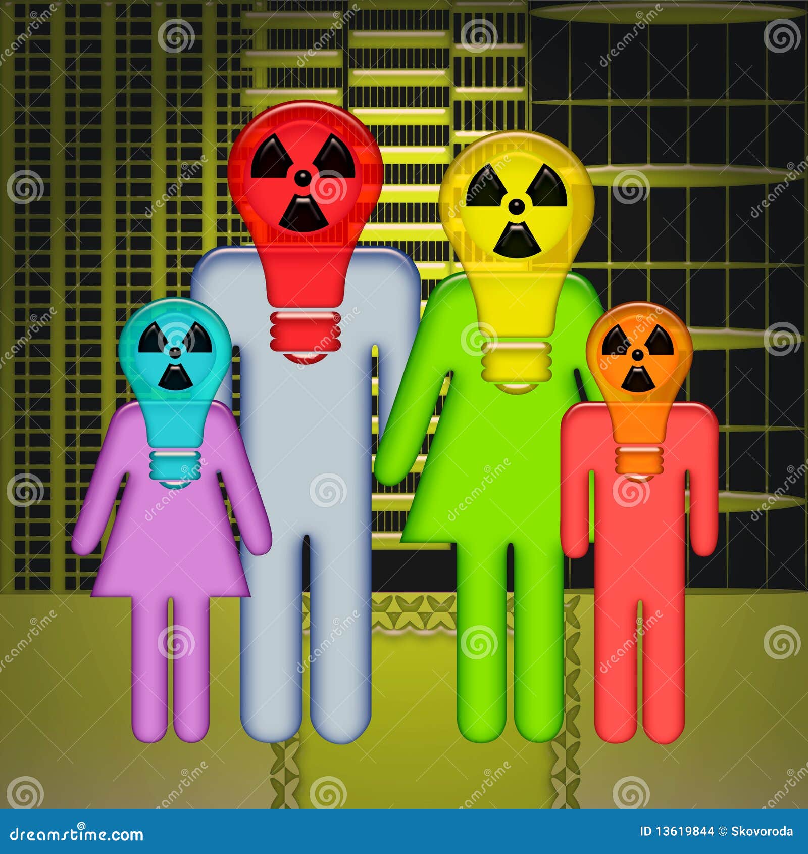 Chernobyl Children Tragedy Of The Century Cartoon Vector ...