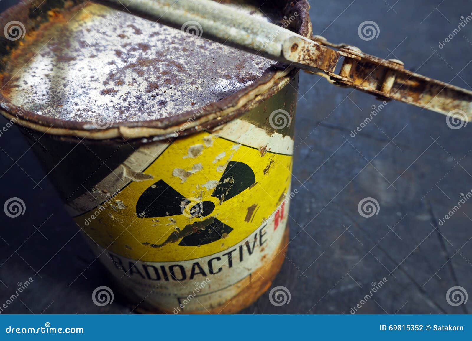 Radioactive container stock photo. Image of symbol, hazard - 69815352