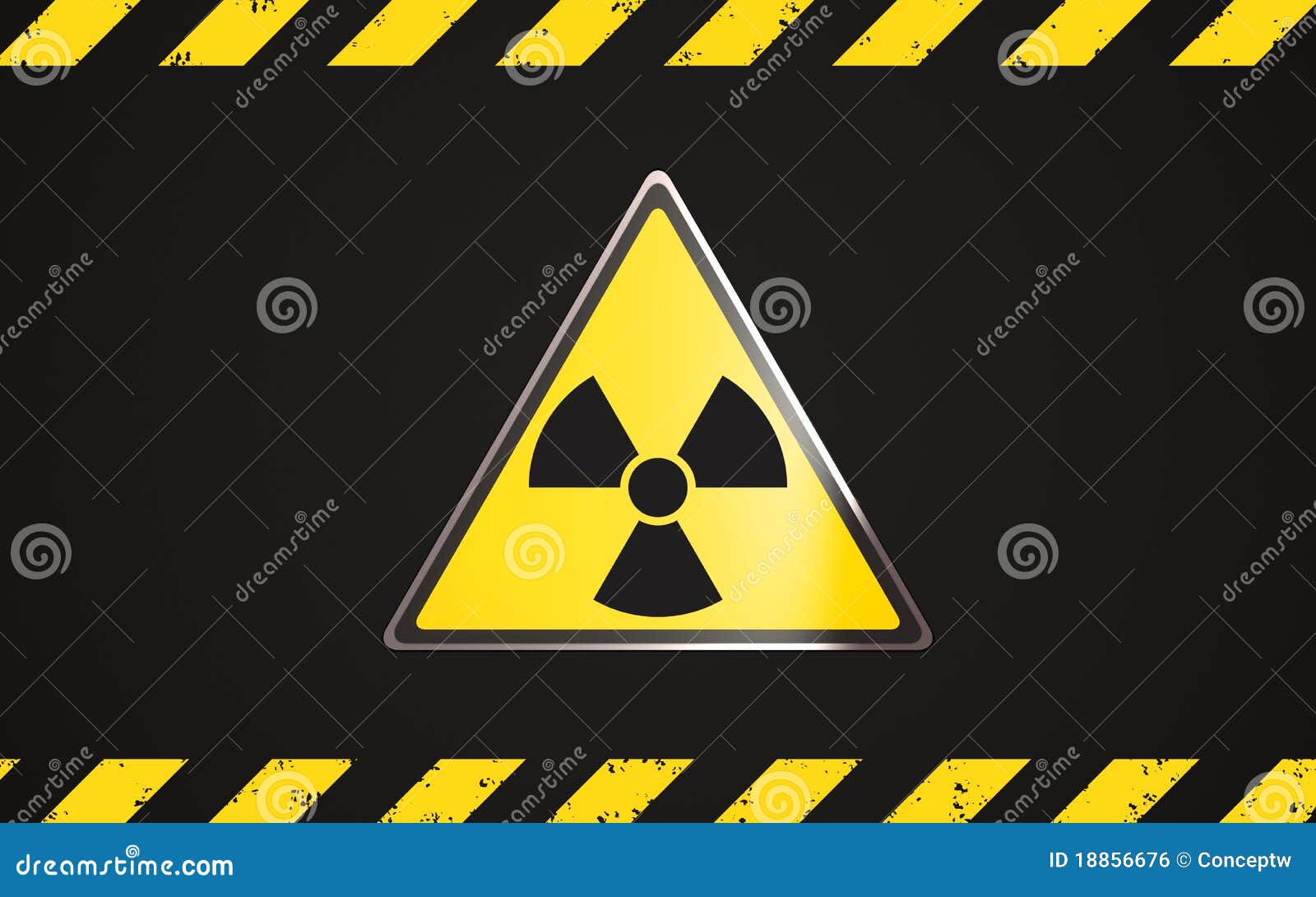 Radioactive Contamination Hazard Stock Illustration - Illustration of ...
