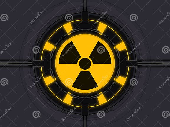 Radioactive device stock illustration. Illustration of recipient - 25885874