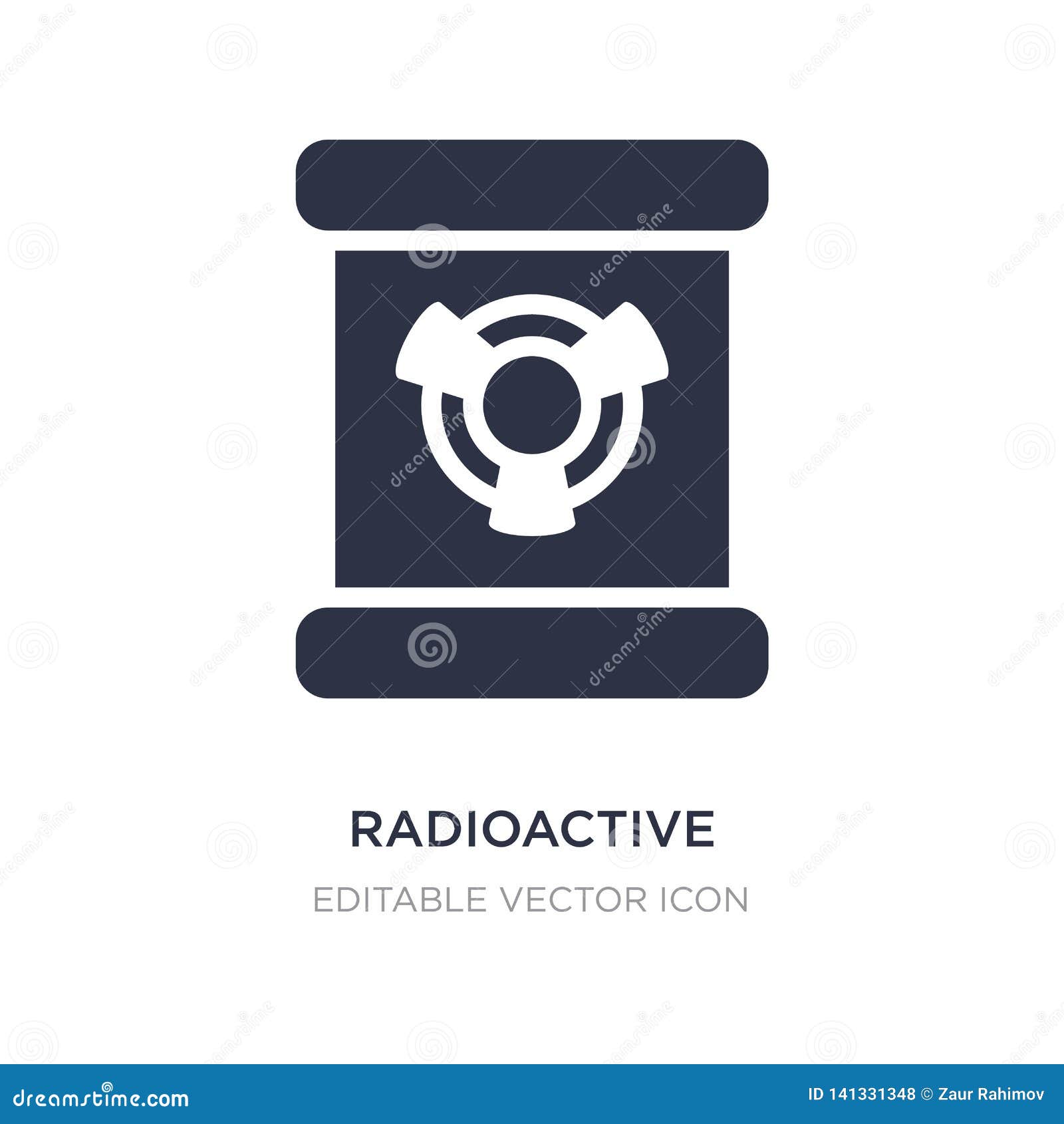 Radioactive Elements Icon on White Background. Simple Element ...