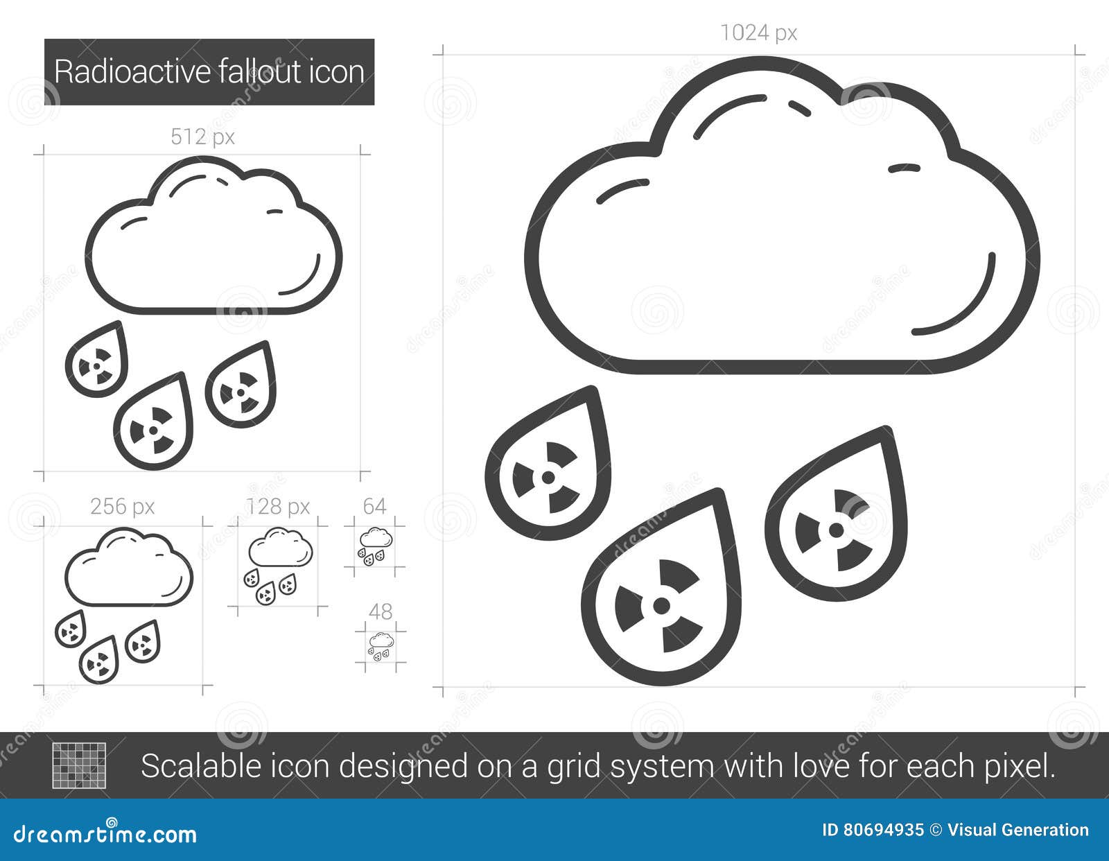 Radioactive Fallout Vector Sign | CartoonDealer.com #161987078