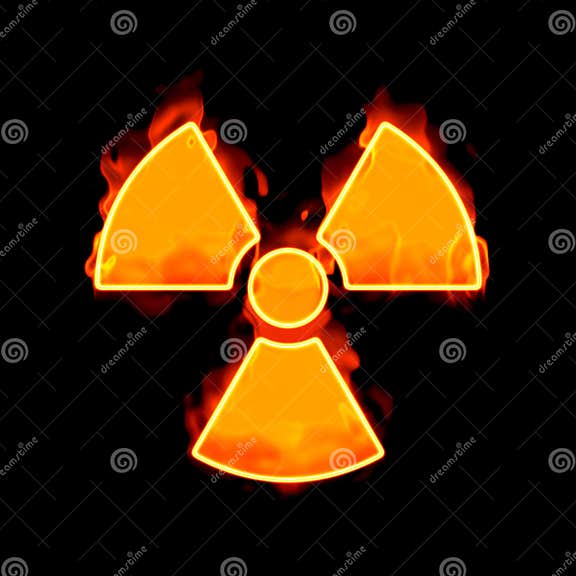 Radioactive fire stock illustration. Illustration of energy - 18861963