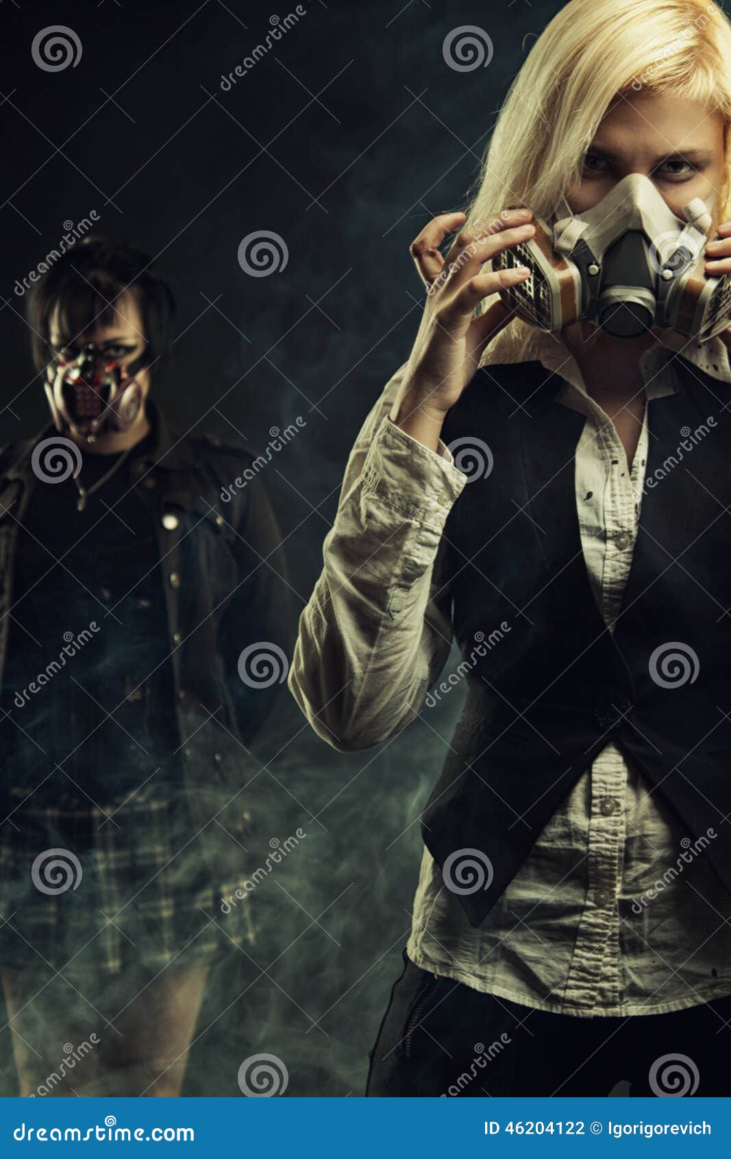 Radioactive girls stock photo. Image of attractive, pollution - 46204122