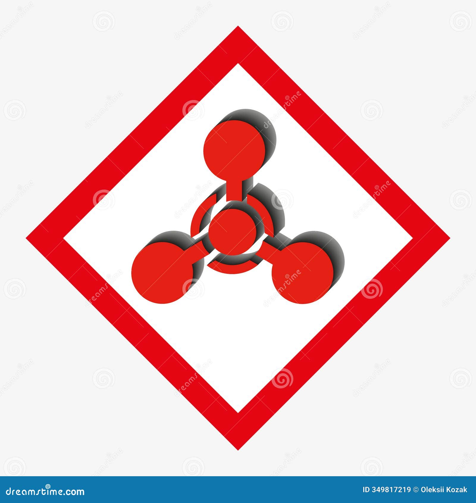 Hazardous Substances Identification Storage Area Marking Label Warning ...