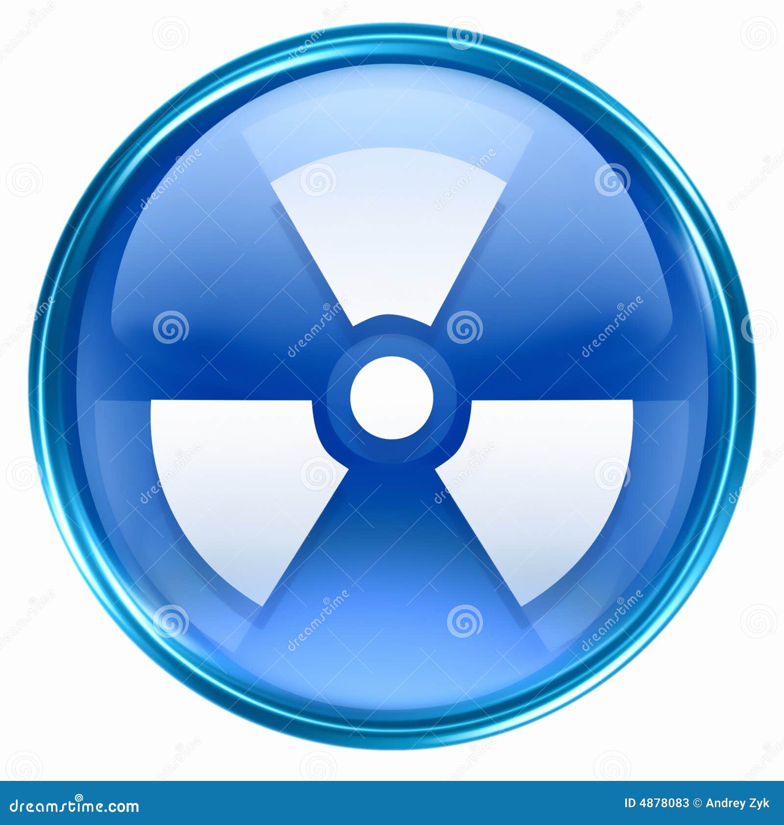 Radioactive Icon Nuclear Symbol. Uranium Reactor Radiation Hazard ...