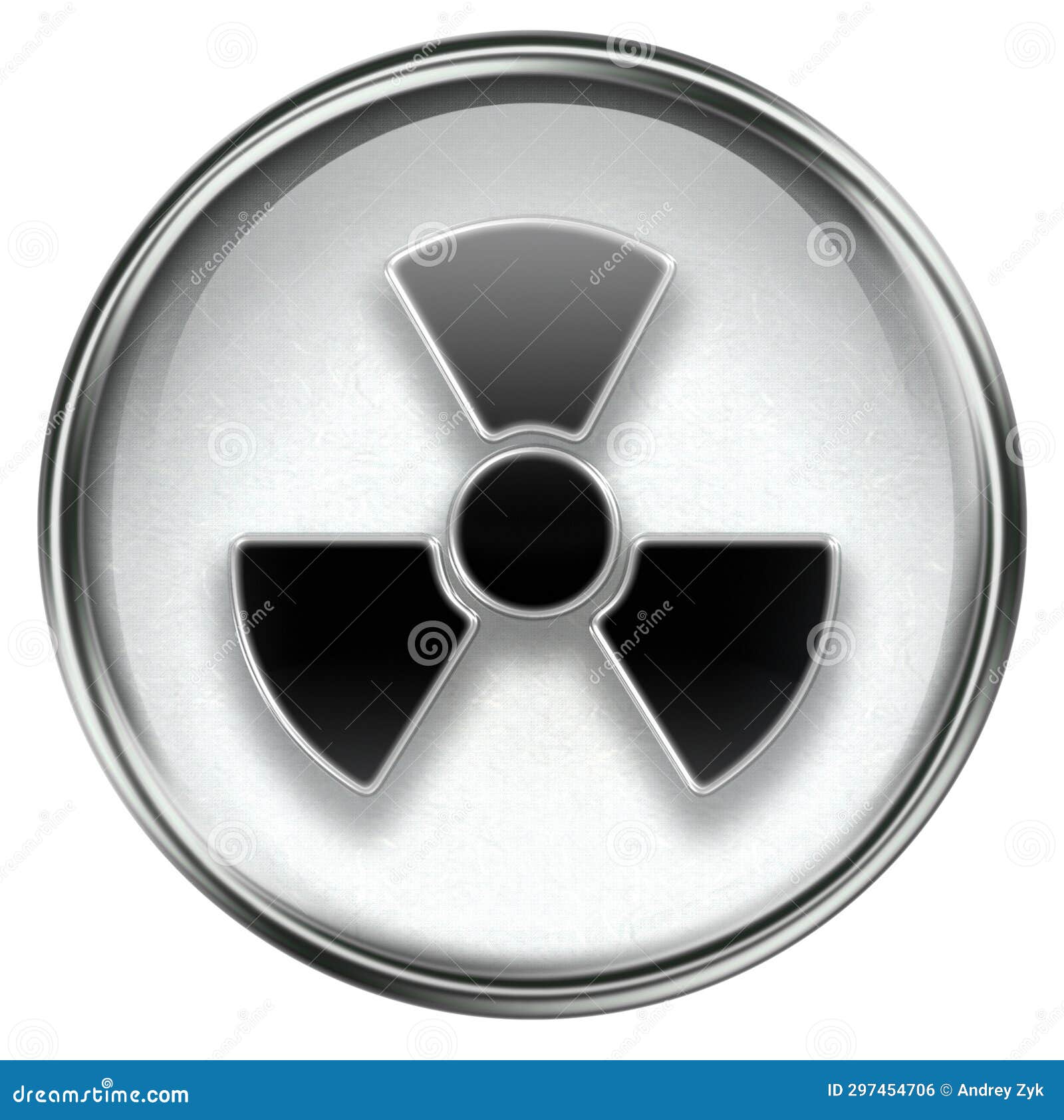 Radioactive Icon Nuclear Symbol. Uranium Reactor Radiation Hazard ...