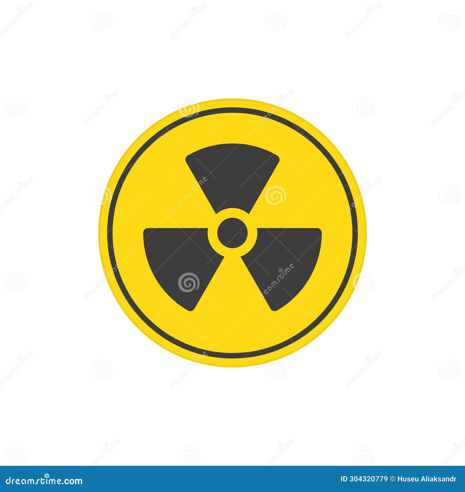 Radioactive Icon Nuclear Symbol Stock Vector - Illustration of ...