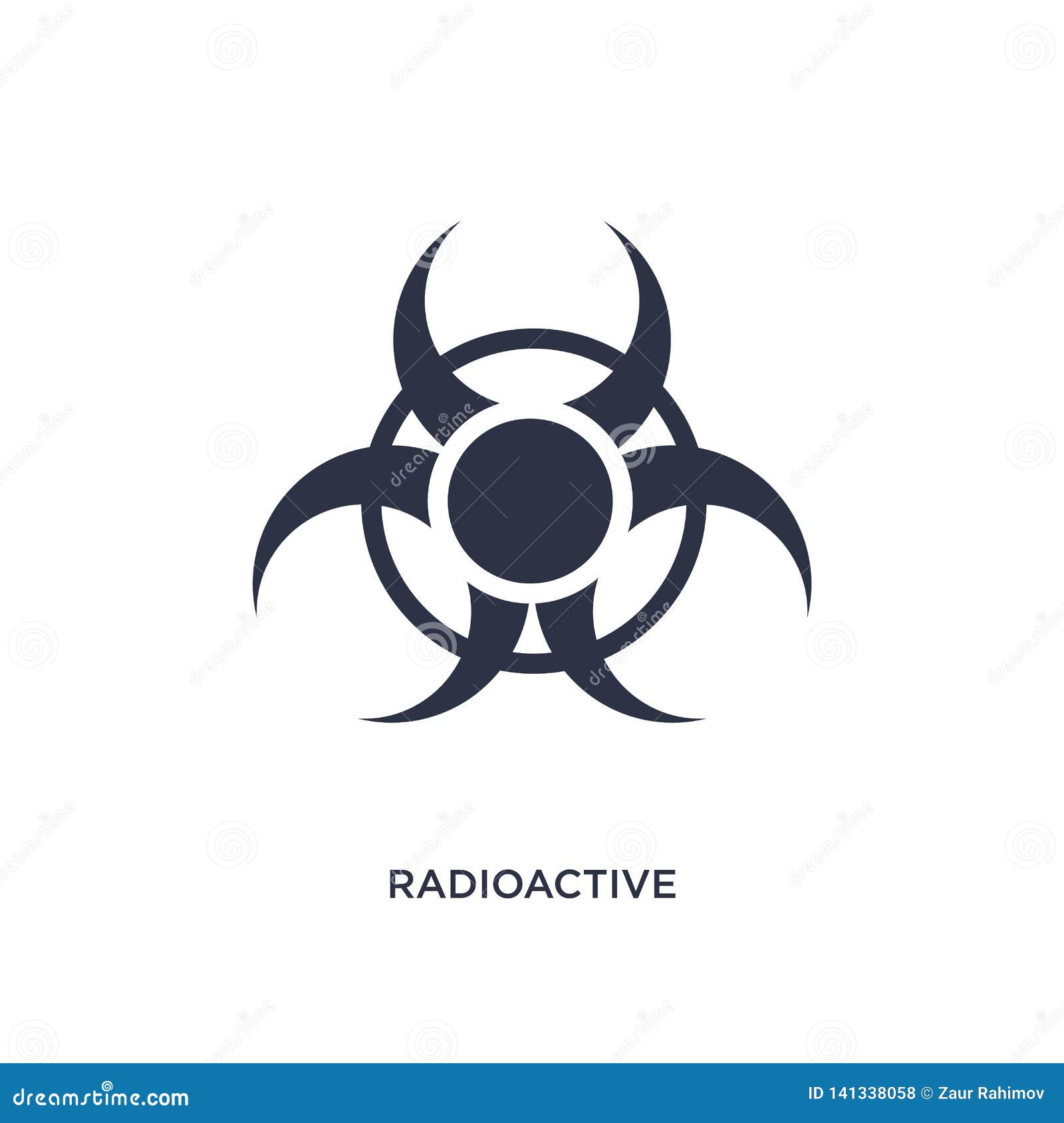 Radioactive Icon On White Background. Simple Element Illustration From ...