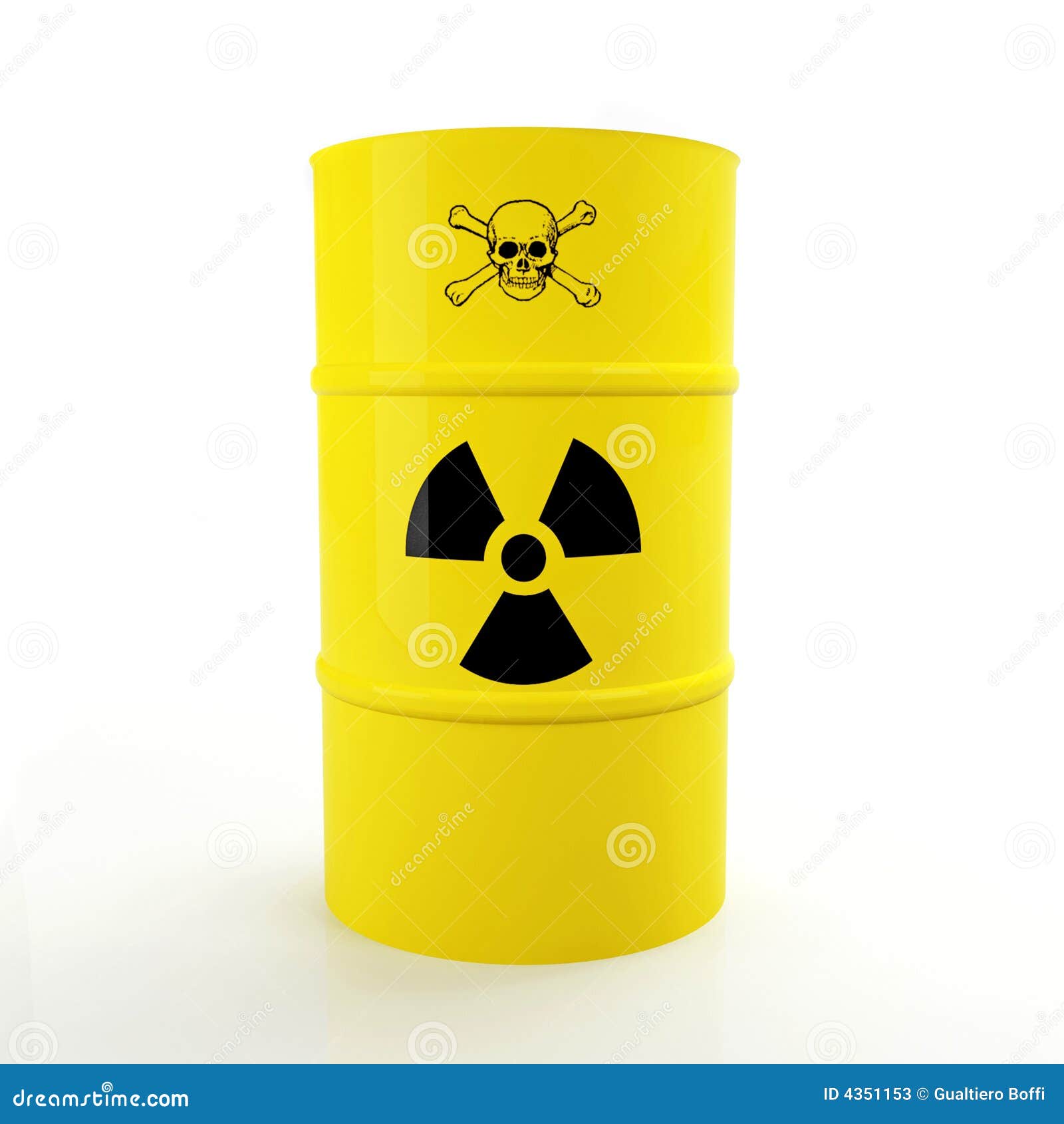 Radioactive isolated stock image. Image of bomb, spreading - 4351153