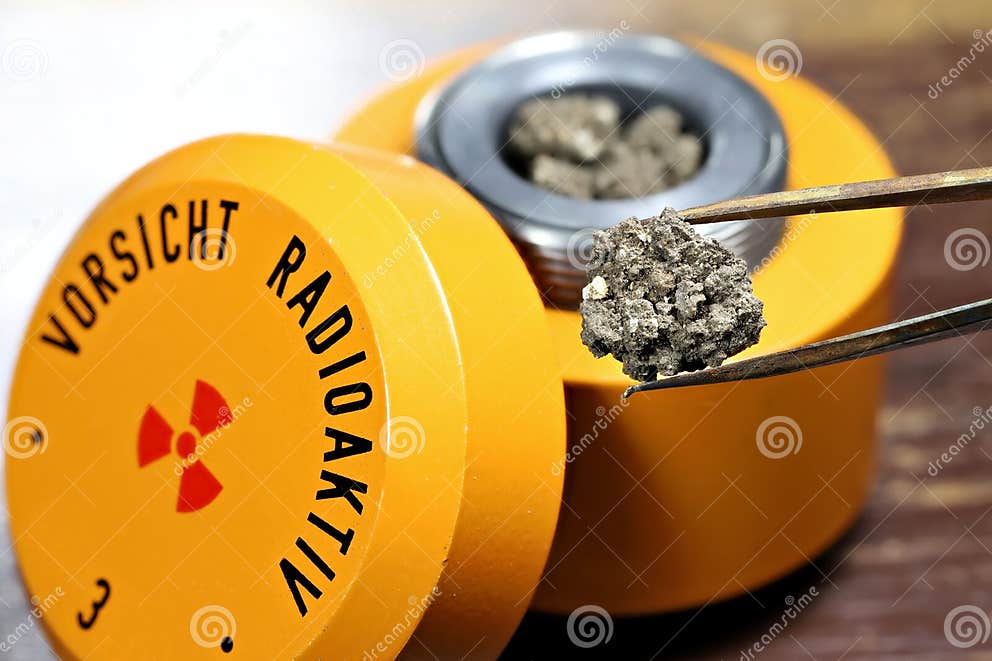 Radioactive Material in Lead Container Stock Photo - Image of radiation ...