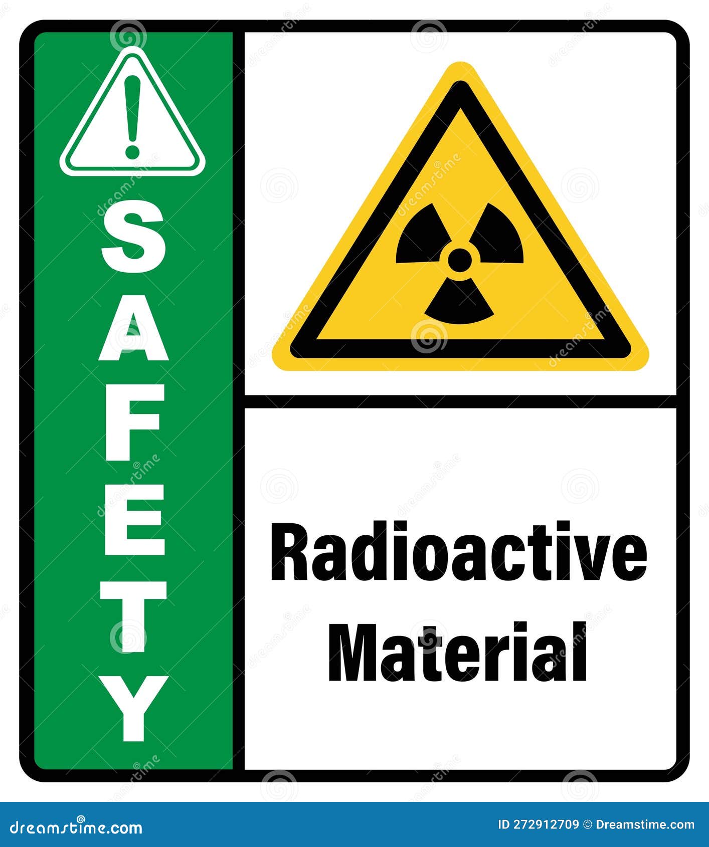 Radioactive Material Radioactive Sign Safety Stock Vector ...