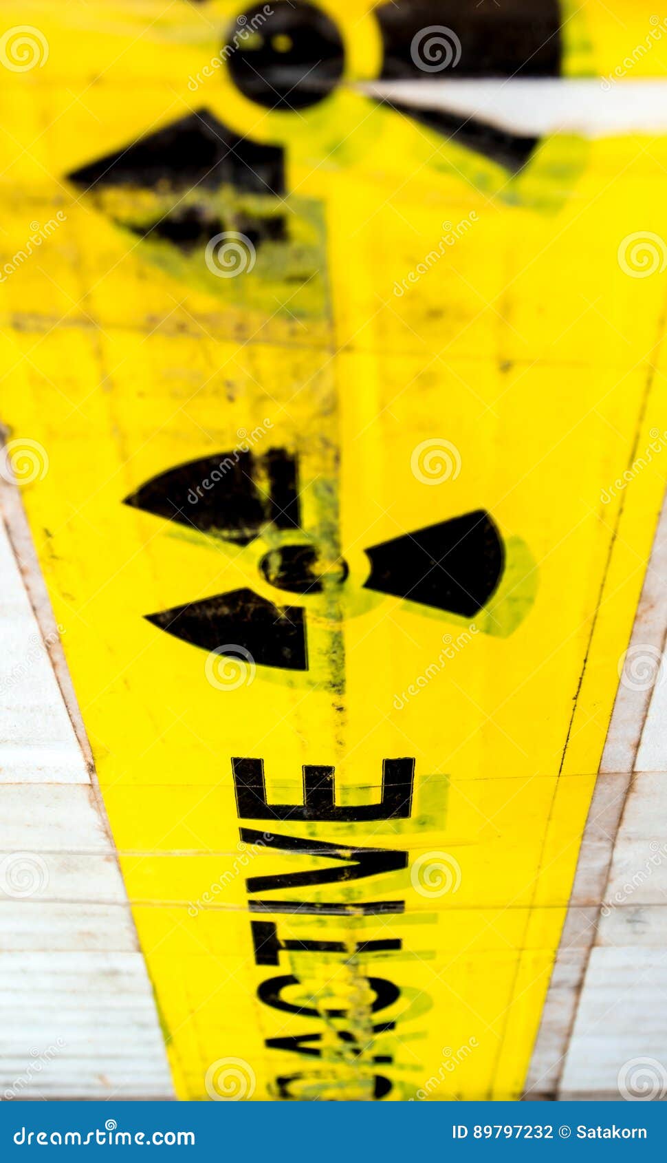 Radioactive Material Warning Sign at the Package Stock Photo - Image of ...